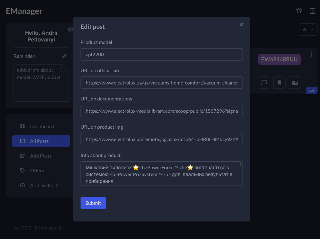 GitHub - andrii-petlovanyi/emanager-cl-crm: EManager client - small CRM for managing telegram ...