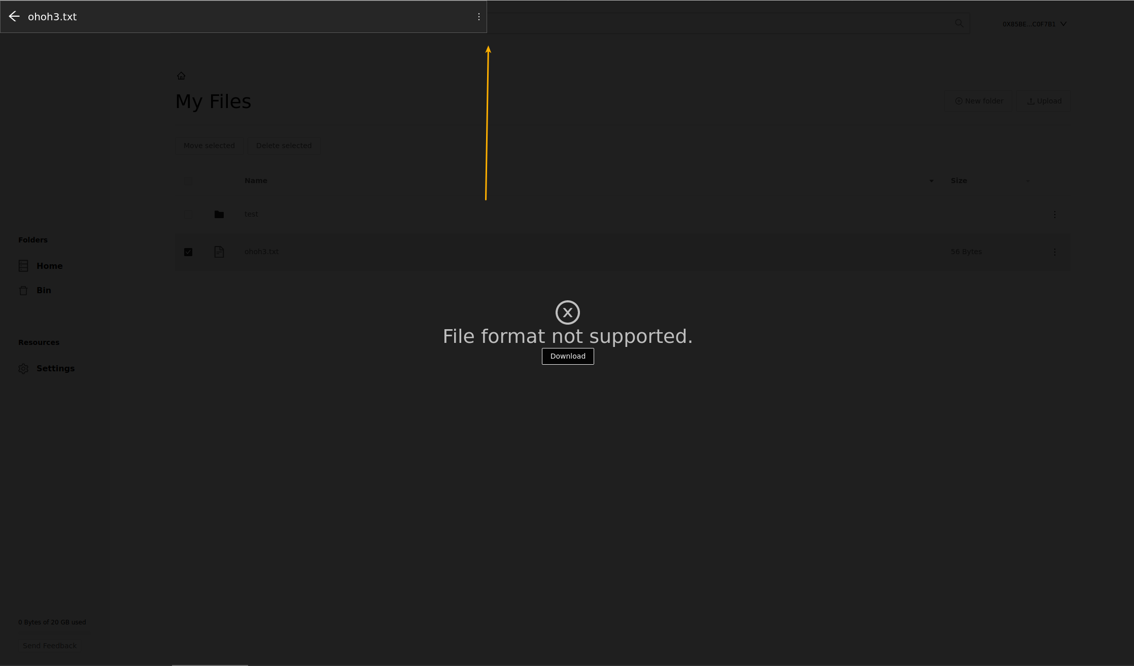 General feedback on the file preview · Issue #1909 · ChainSafe/ui-monorepo · GitHub