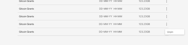 Allow to unpin a file · Issue #1106 · ChainSafe/ui-monorepo · GitHub