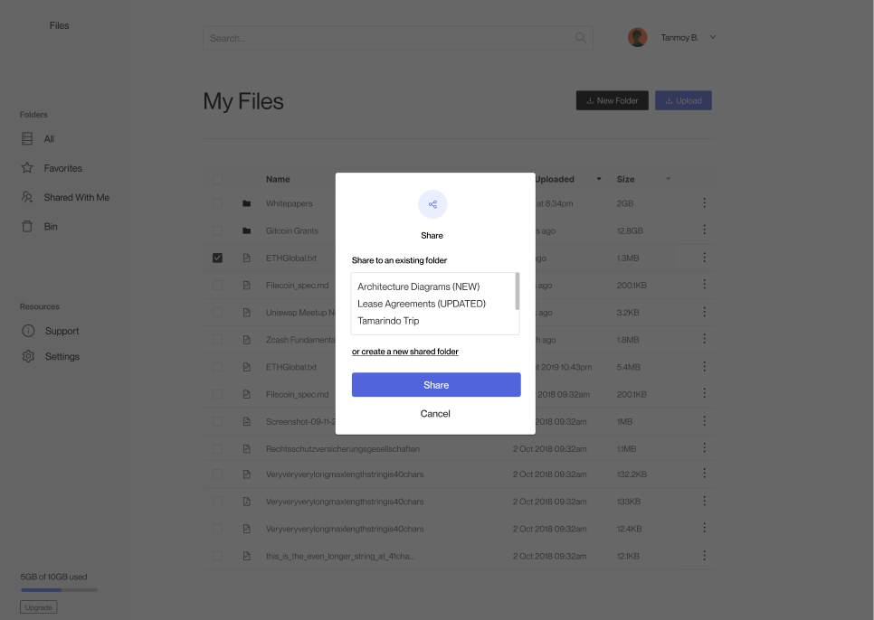 Sharing an existing document · Issue #1161 · ChainSafe/ui-monorepo · GitHub