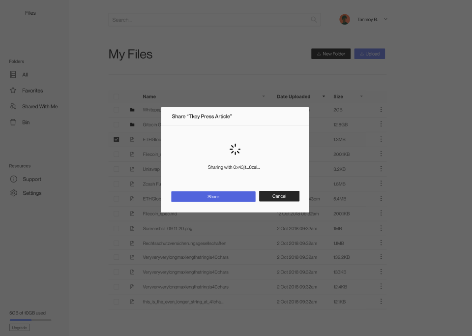 Sharing an existing document · Issue #1161 · ChainSafe/ui-monorepo · GitHub