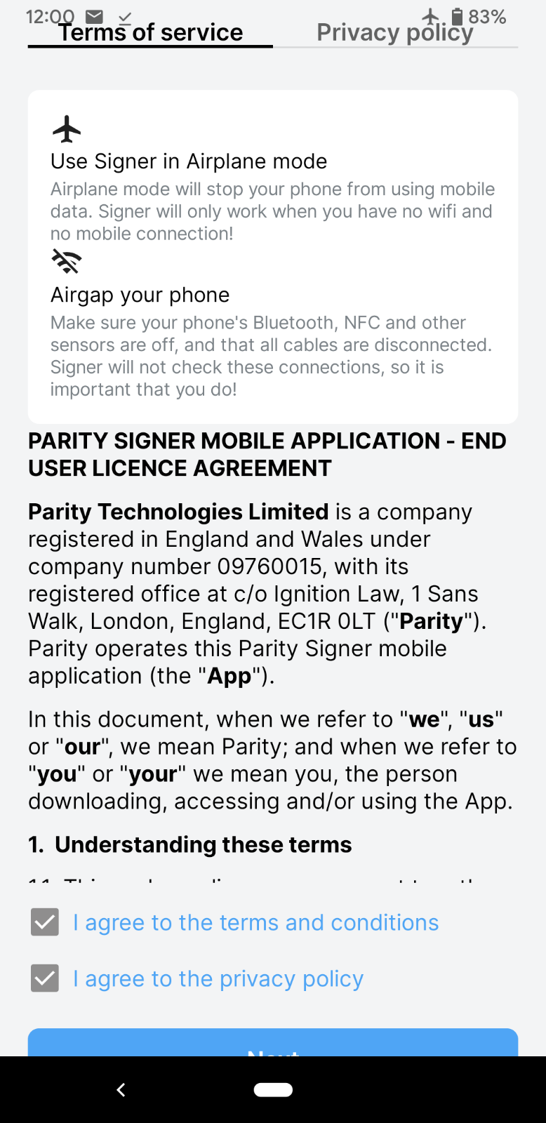 Next button out of screen · Issue #1360 · novasamatech/parity-signer · GitHub