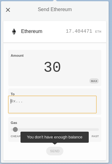 Place error labels on top of the problematic field · Issue #80 · openethereum/fether · GitHub