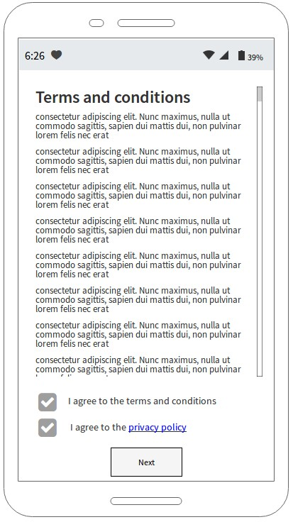 Show Terms and Conditions when opening the app for the first time · Issue #139 · novasamatech ...