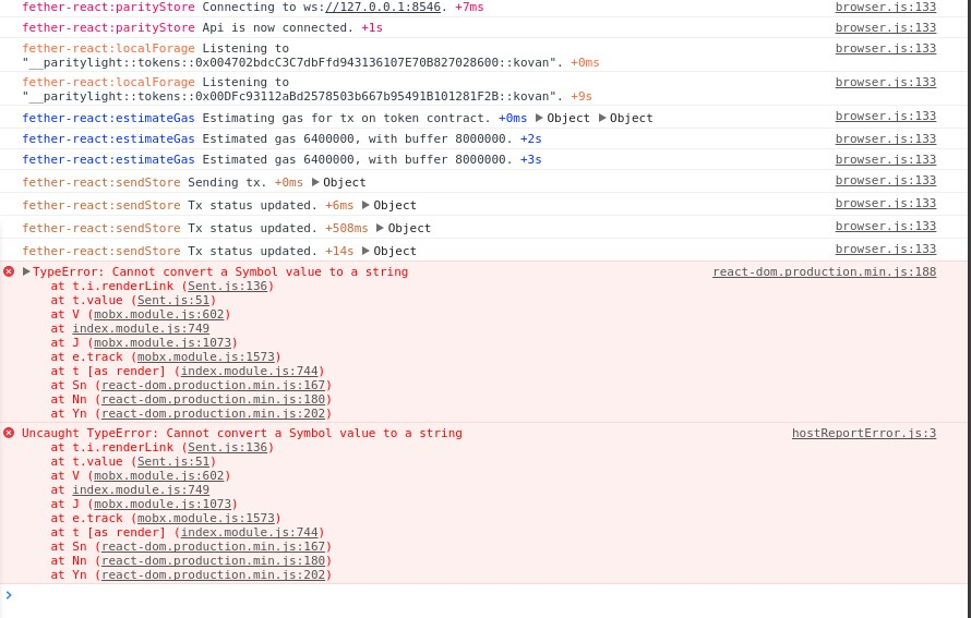 Cannot convert a Symbol value to a string · Issue #206 · openethereum ...