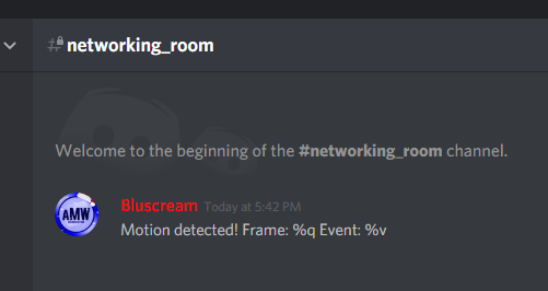 Call discord webhook? · Issue #1557 · motioneye-project/motioneyeos · GitHub