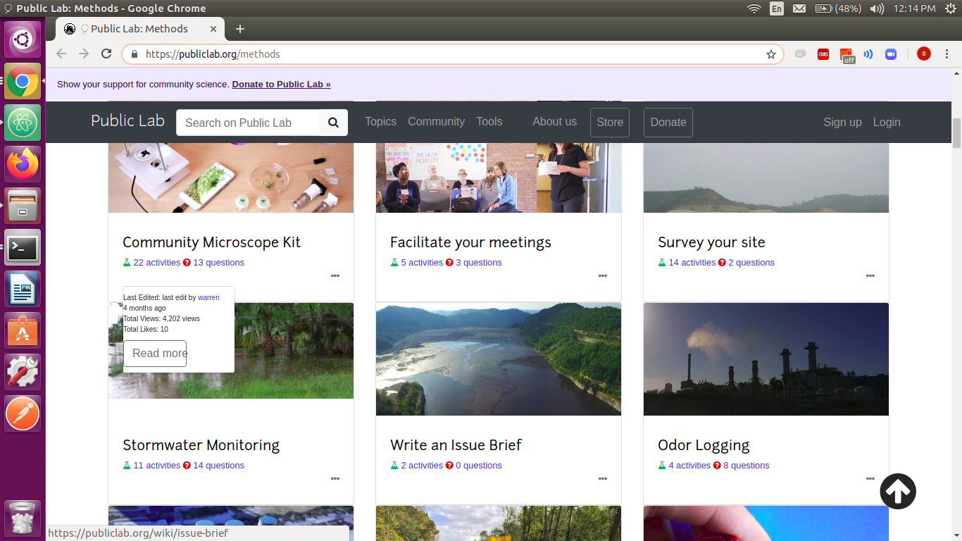 Fix the spacing in the read more button · Issue #7431 · publiclab/plots2 · GitHub