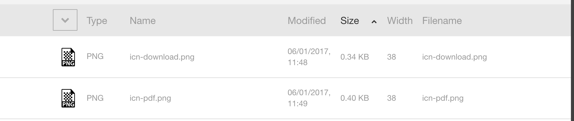 File Manager - Advanced search inserts additional column in the header · Issue #5950 ...