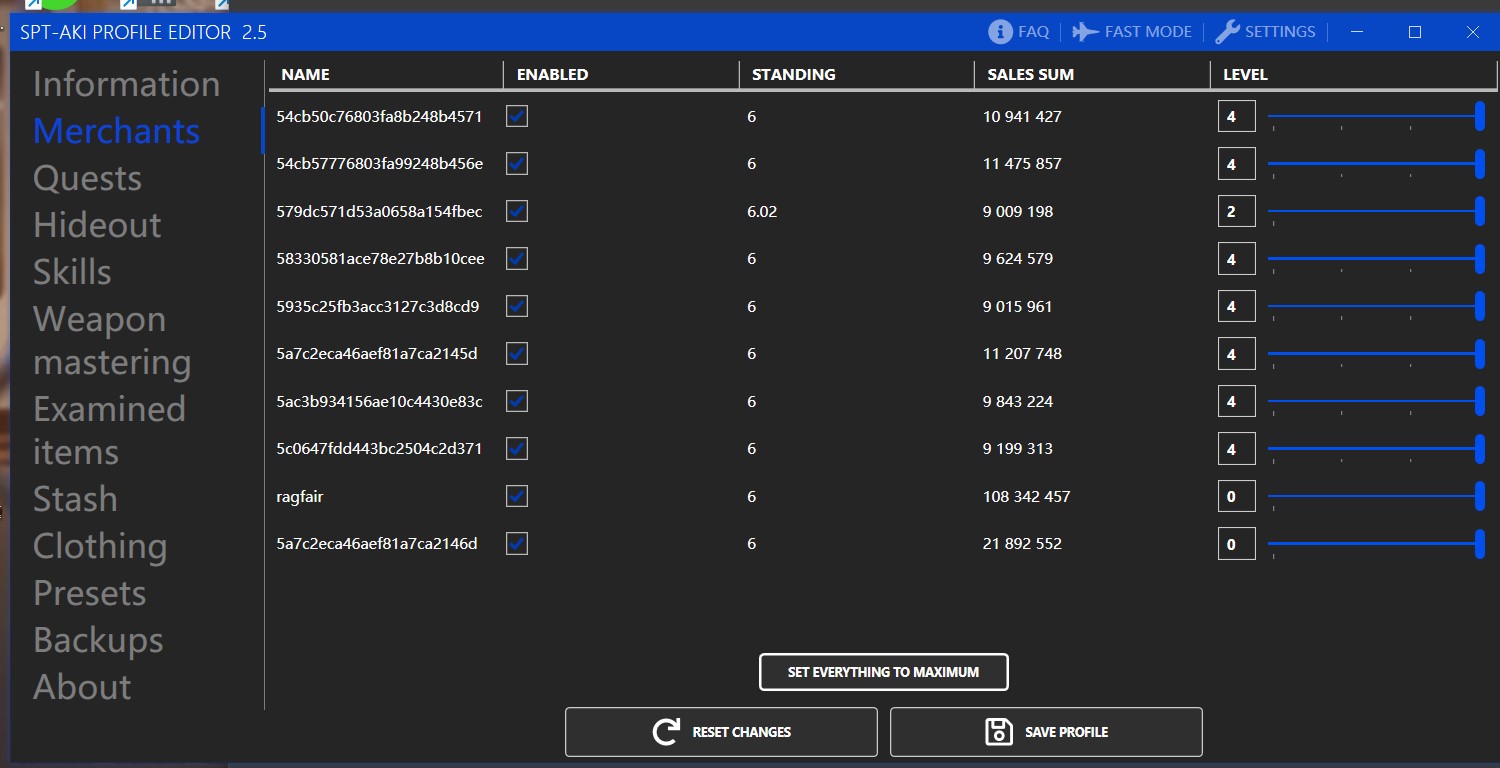 Adding money through editor seems replacing any weapons, and the adding items menu does not have ...