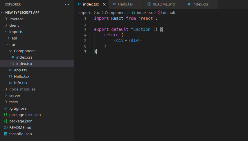 Meteor CRASHES with React UI when importing a component folder that has ...