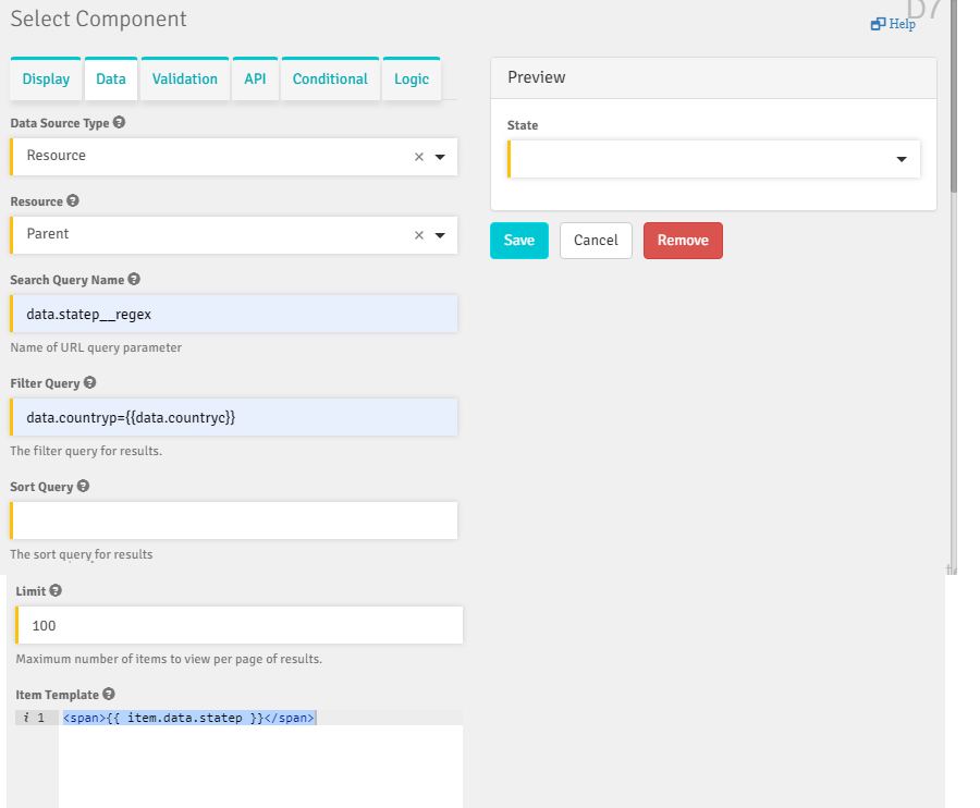 Resource In Select Component Not Binding Dropdown · Issue 285 · Formio
