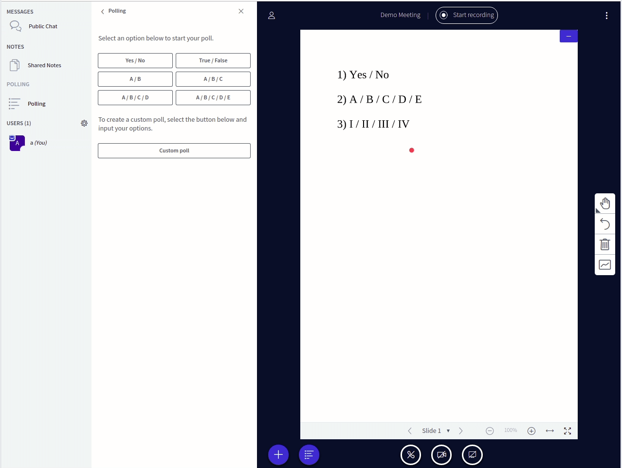 QuickPoll RegEx isn't getting the right poll options · Issue #8197 · bigbluebutton/bigbluebutton ...