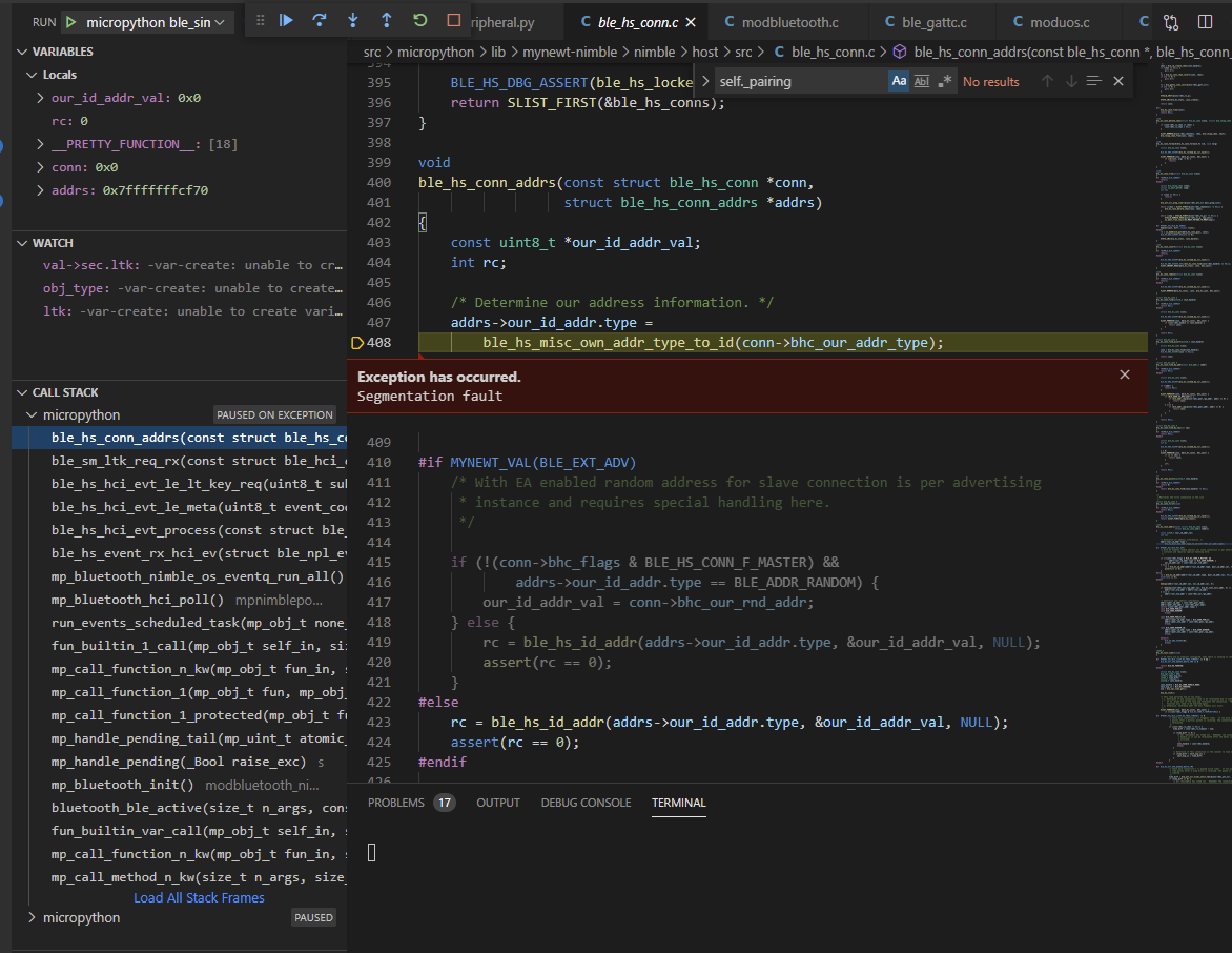 BLE: Intermittent start up failure with new scheduled nimble stack ...
