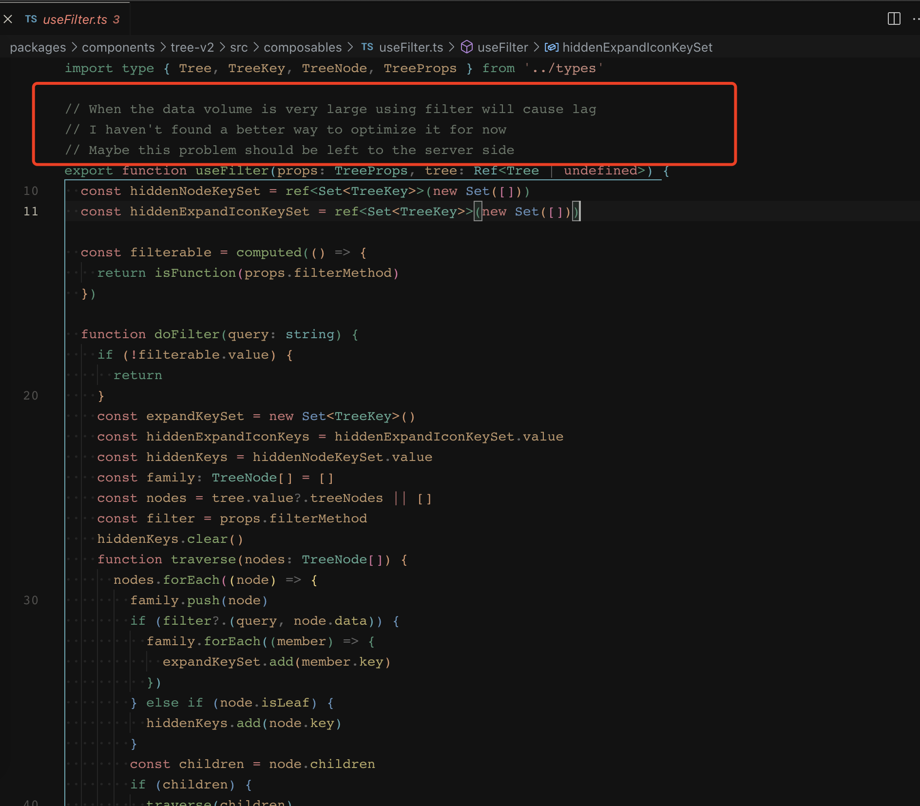 [Component] [tree-v2] tree v2 数据量庞大的时候，过滤器搜索不生效 · Issue #12266 · element-plus/element-plus · GitHub