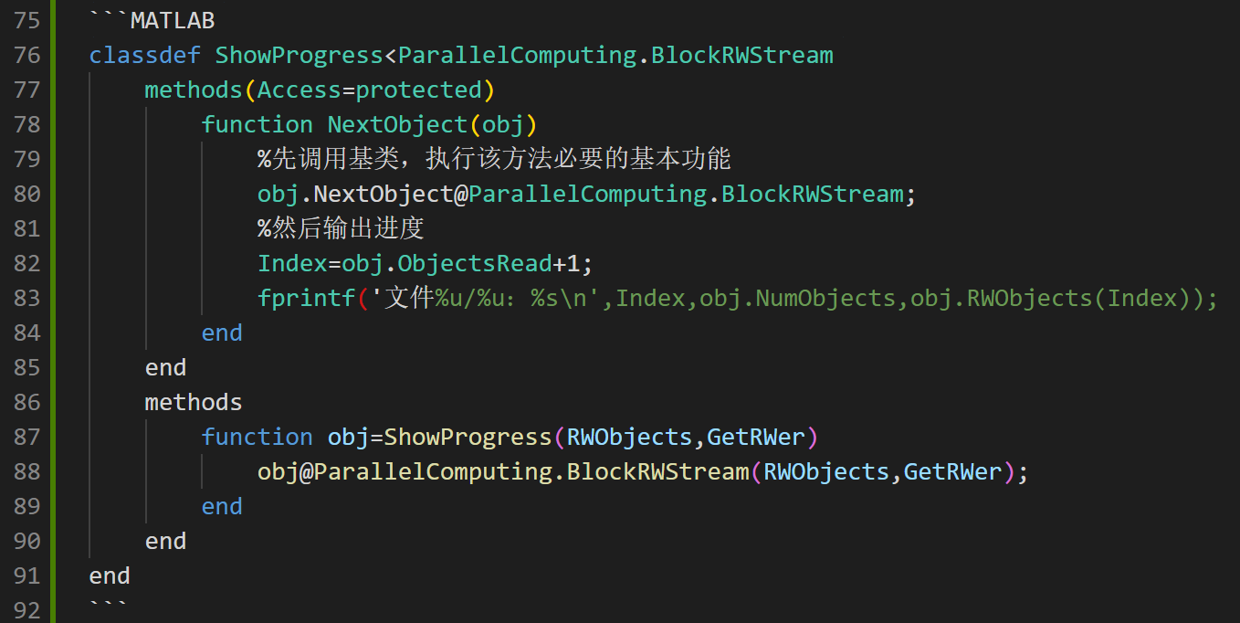 (MATLAB block in MarkDown) Highlighting totally messes up in classdef block · Issue #3533 ...