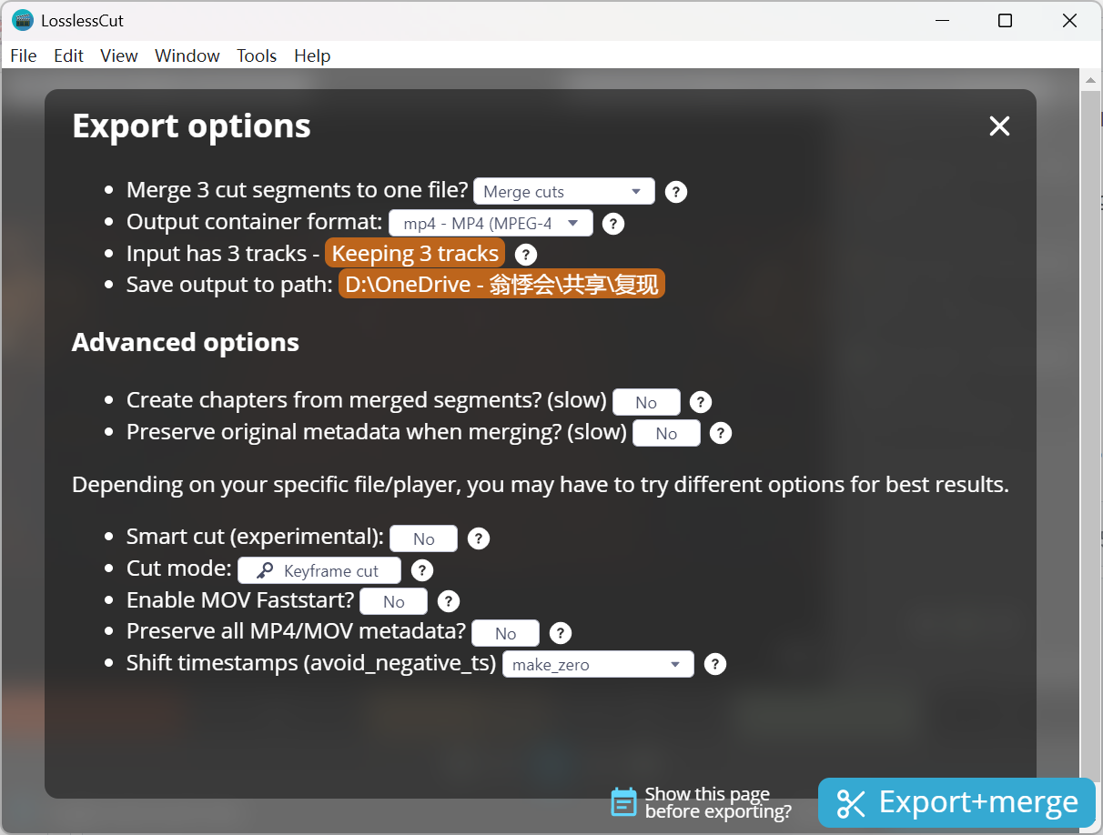 This video clip does not play properly after merging · Issue #1444 · mifi/lossless-cut · GitHub