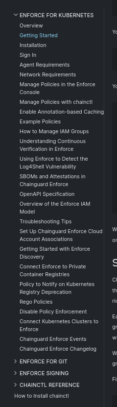 Enforce docs IA Overhaul · Issue #521 · chainguard-dev/edu · GitHub