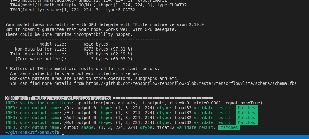 I cannot run a transformer model with token-level output on accelerated hardware in TF Lite ...