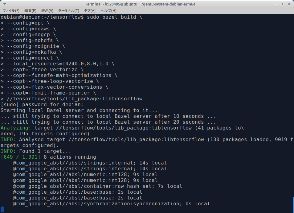 Any chance to get aarch64 for 1.13.1 too? · Issue #10 · PINTO0309/Tensorflow-bin · GitHub