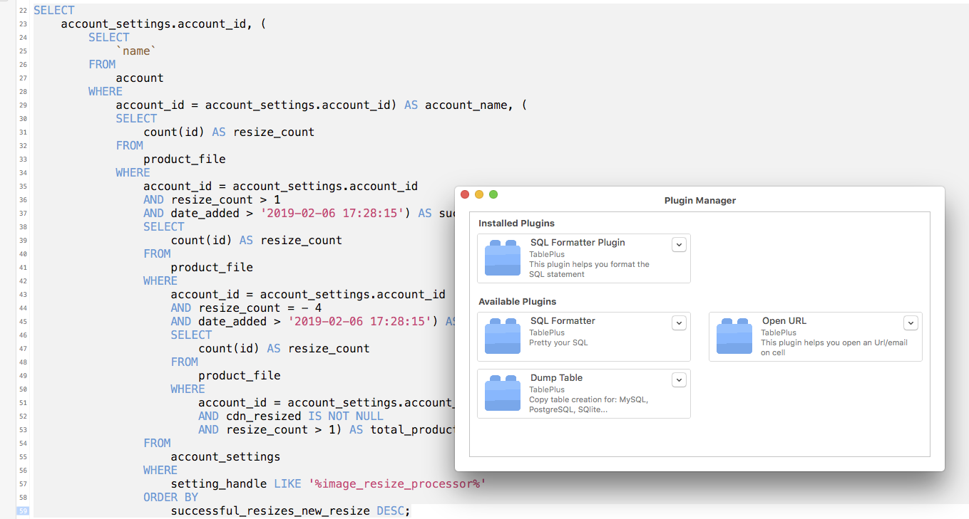 Beautify Tweaks · Issue #922 · TablePlus/TablePlus · GitHub