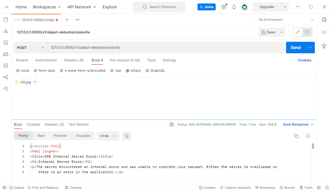 I encountered the following problems when I used `restapi.py` · Issue #33 · robmarkcole/yolov5 ...