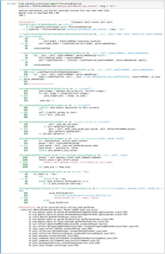 Param loadSP does not exist · Issue #2111 · JohnSnowLabs/spark-nlp · GitHub