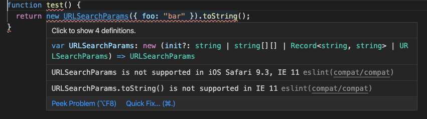 Browserslist Config Is Not Respected When Using Eslint Plugin Compat · Issue 1048 · Microsoft