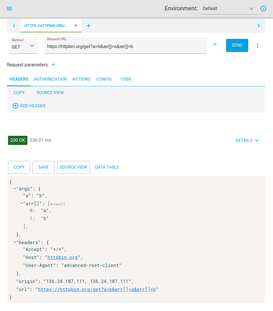 Its Not Possible To Use Arrays As Get Parameters · Issue 27 · Advanced Rest Clientarc