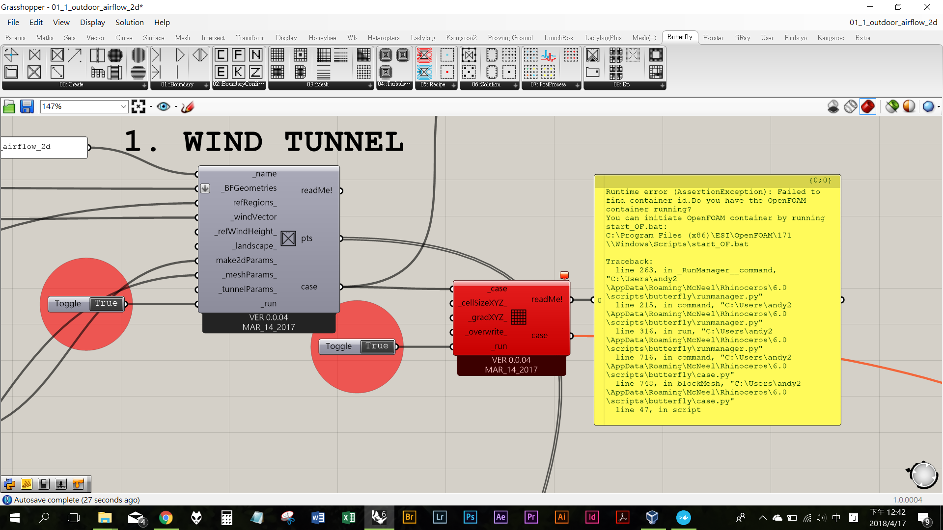 Butterfly blockmesh problem! · Issue #340 · ladybug-tools/butterfly · GitHub
