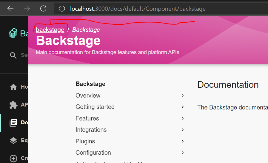 TechDocs breadcrumb: highest level link is broken · Issue #4825 · backstage/backstage · GitHub