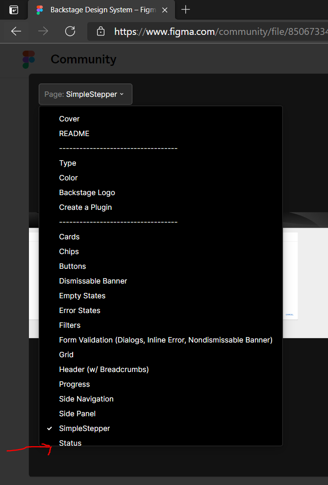 design: full Figma drop down menu only visible on very large screens ...