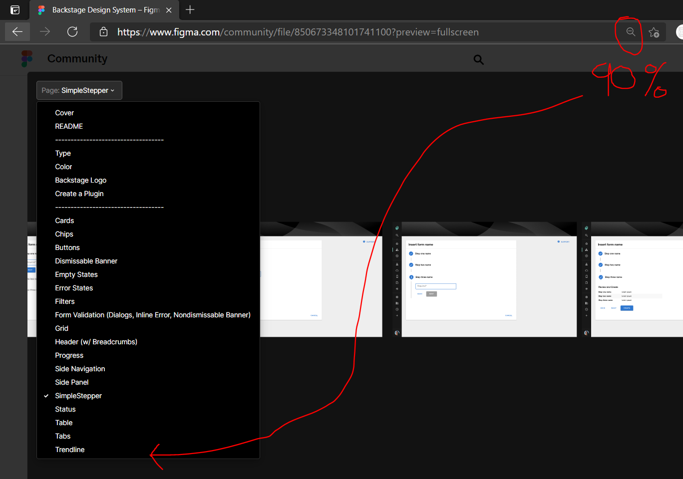 design: full Figma drop down menu only visible on very large screens ...