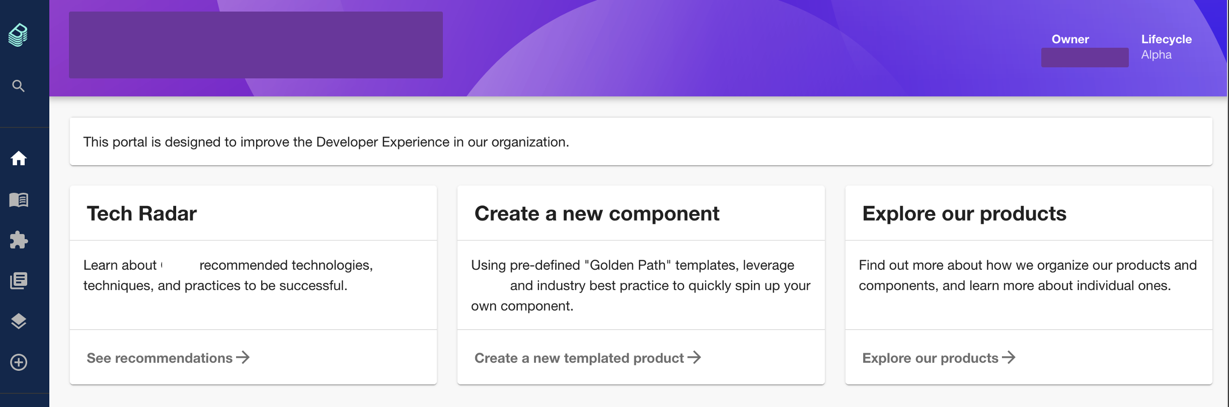 Backstage Homepage Template · Issue #7249 · backstage/backstage · GitHub