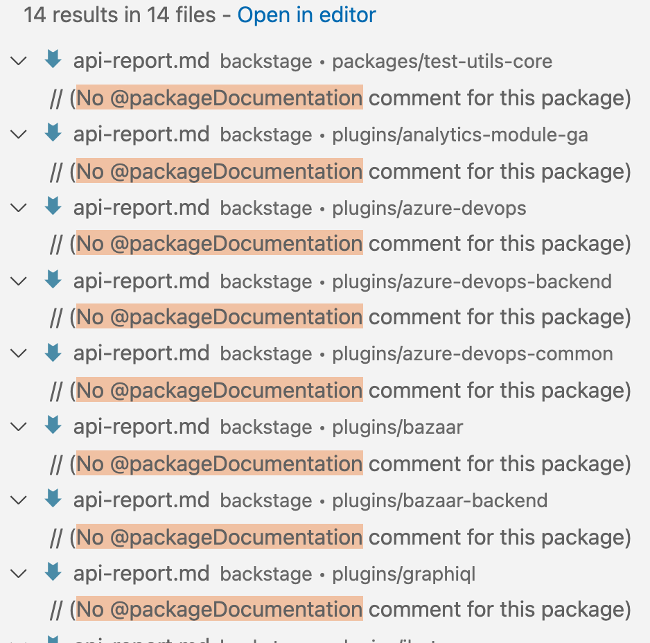 packageDocumentation (and all valid TSDoc summaries) not being displayed as descriptions in the ...