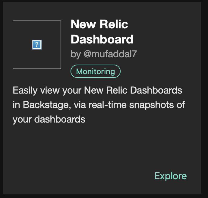 🐛 Bug Report Icon For New Relic Dashboard Plugin Broken On Plugins Page · Issue 16307