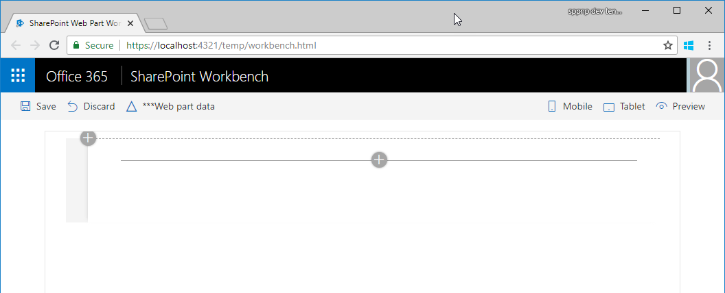 Build your first SharePoint client-side web part (Hello World part 1) -> site can't be reached ...
