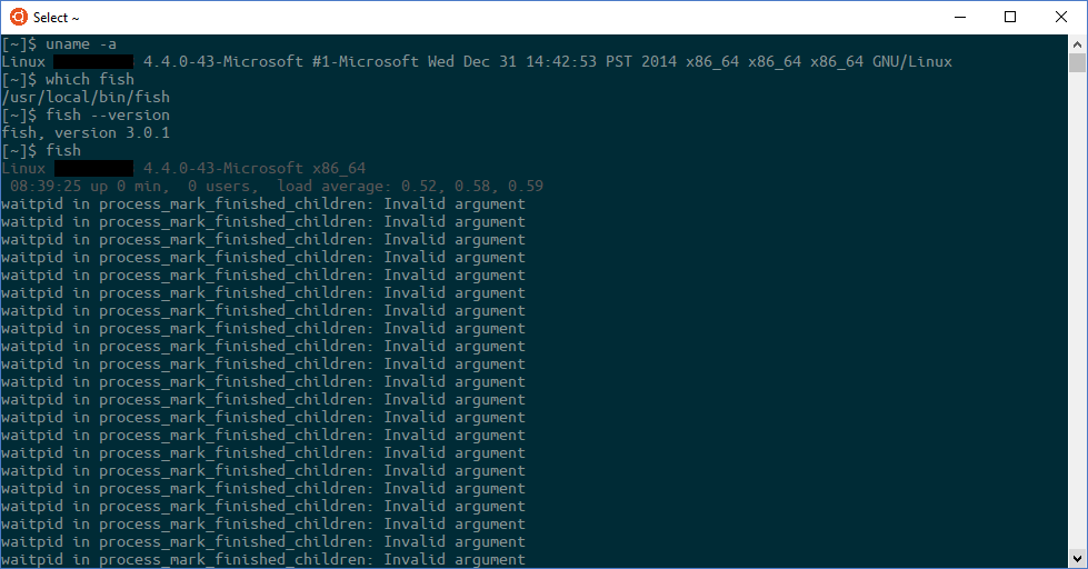 fish shell doesn't work on WLinux · Issue #321 · WhitewaterFoundry ...