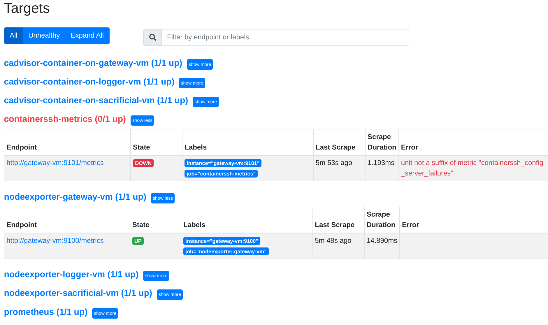 Prometheus cannot read from ContainerSSH metrics server · Issue #49 · paseaf/ContainerSSH ...