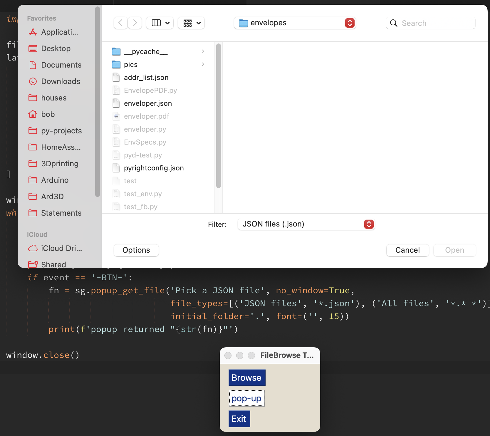 [Bug] File(s)Browse buttons ignore file_types= param on Mac · Issue #5418 · PySimpleGUI ...