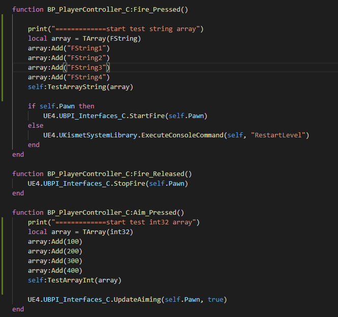 lua里调用蓝图中声明的远程rpc（run in server），只要在rpc里传数组类型参数就会产生内存异常访问崩溃 · Issue #77 · Tencent/UnLua · GitHub