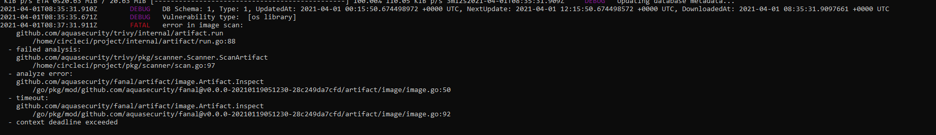 Failed Scanning · Issue #929 · aquasecurity/trivy · GitHub