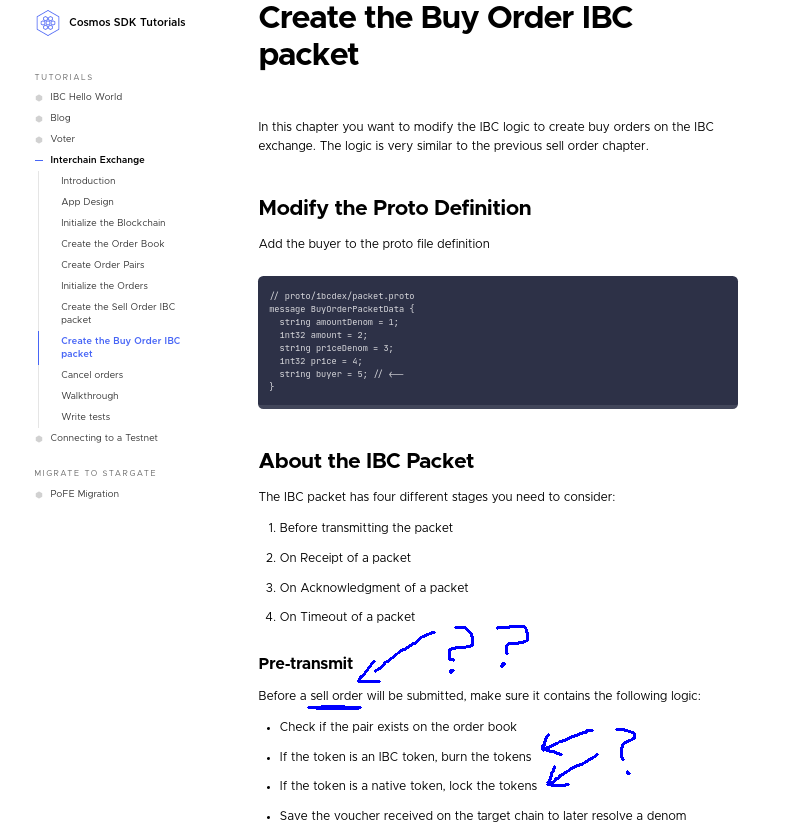 Interchain Exchange: buy/sell order · Issue #697 · cosmos/sdk-tutorials · GitHub