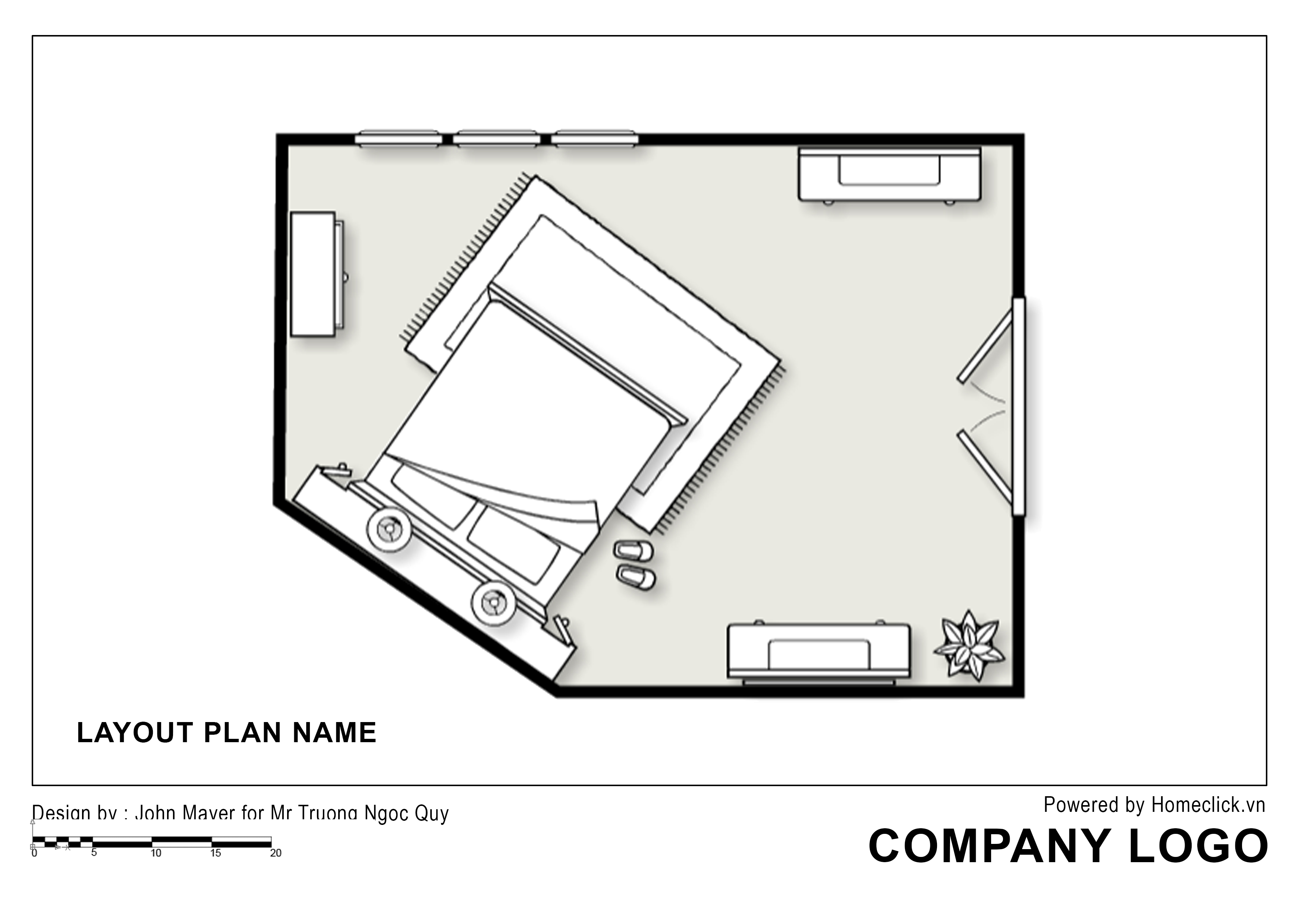 Có thể xuất hình với template có logo của Homeclick.vn và tên của ...