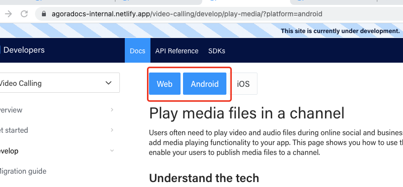 Soft launch UX review · Issue #58 · AgoraIO/Docs-Source · GitHub
