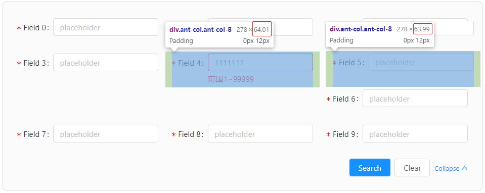 Form表单中多列栅格式的表单排列方式，增加了校验规则，在27英寸屏幕下，会有高度问题 · Issue #22291 · ant-design ...