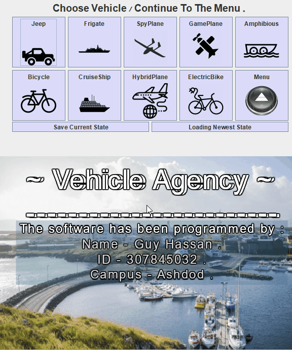 GitHub - GuyHassan/VehicleAgency-Java: Car Fleet Management - Final ...