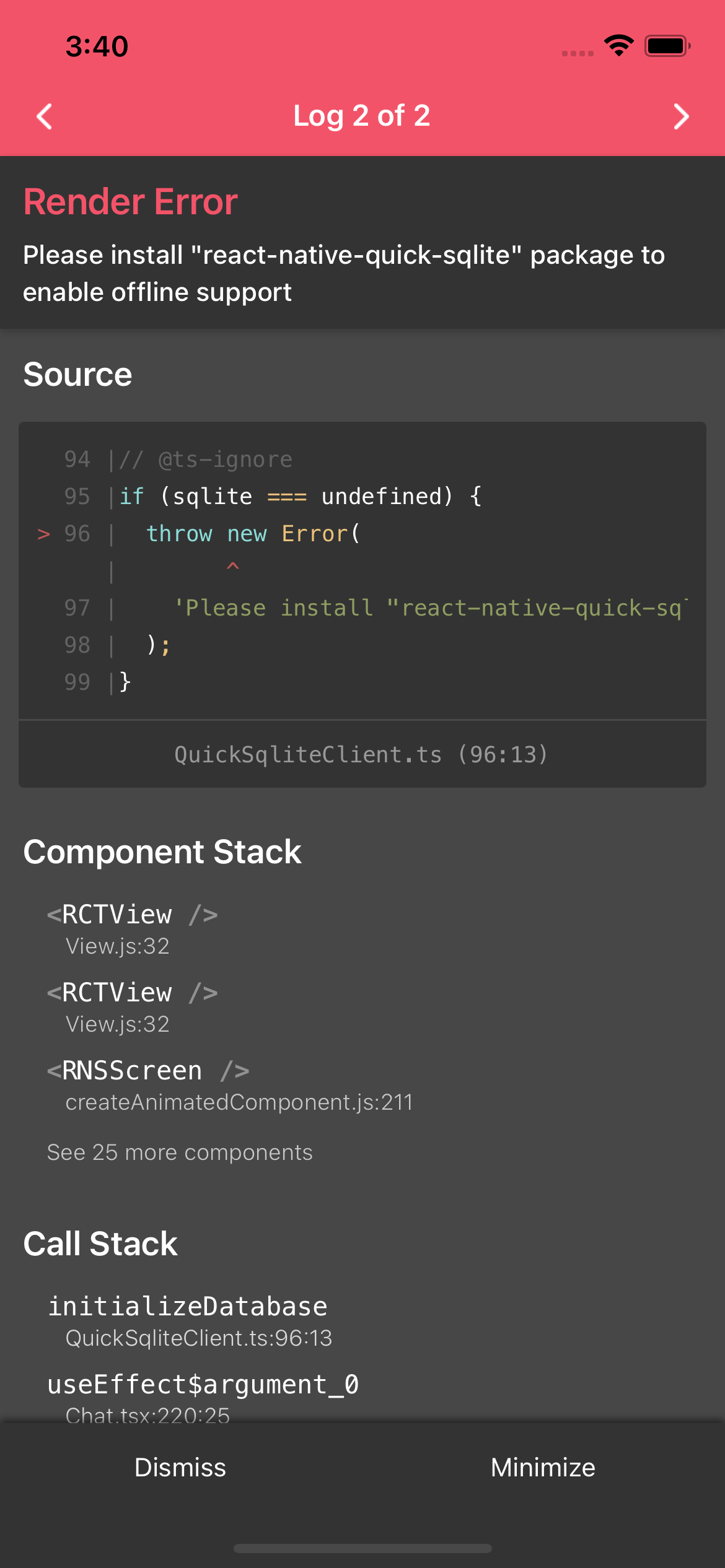 Offliine Support V5 · Issue 1730 · Getstream Stream Chat React Native · Github