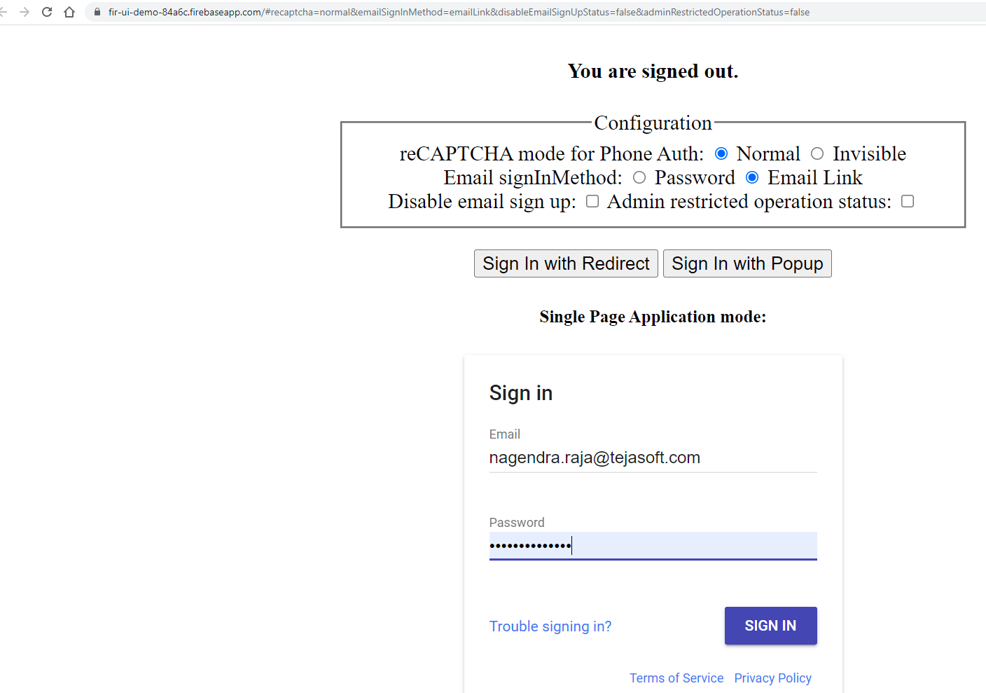 Email Link Option Not Working For Password Enabled Users · Issue 952 · Firebase Firebaseui Web