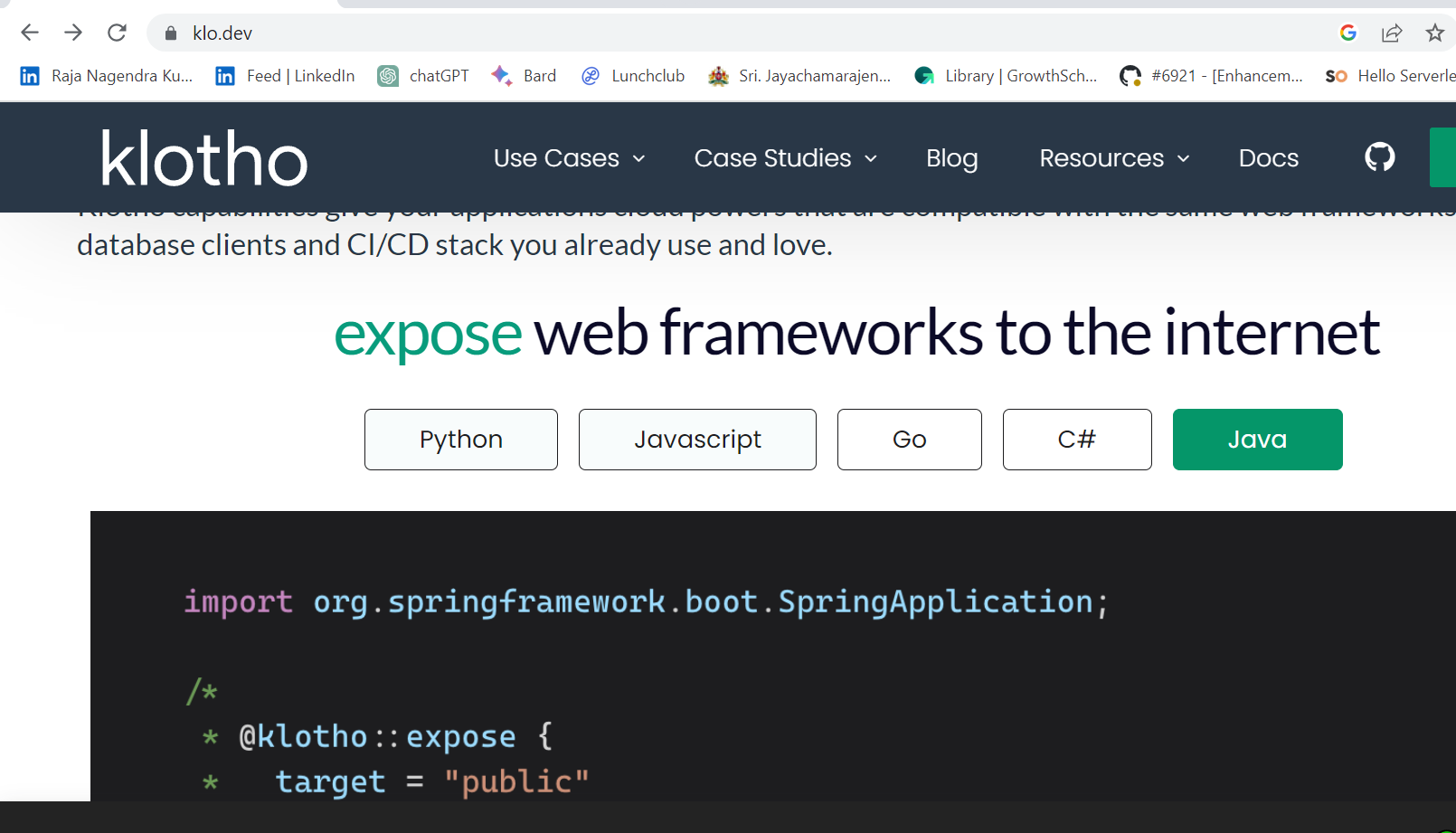 java samples are missing · Issue #108 · klothoplatform/sample-apps · GitHub