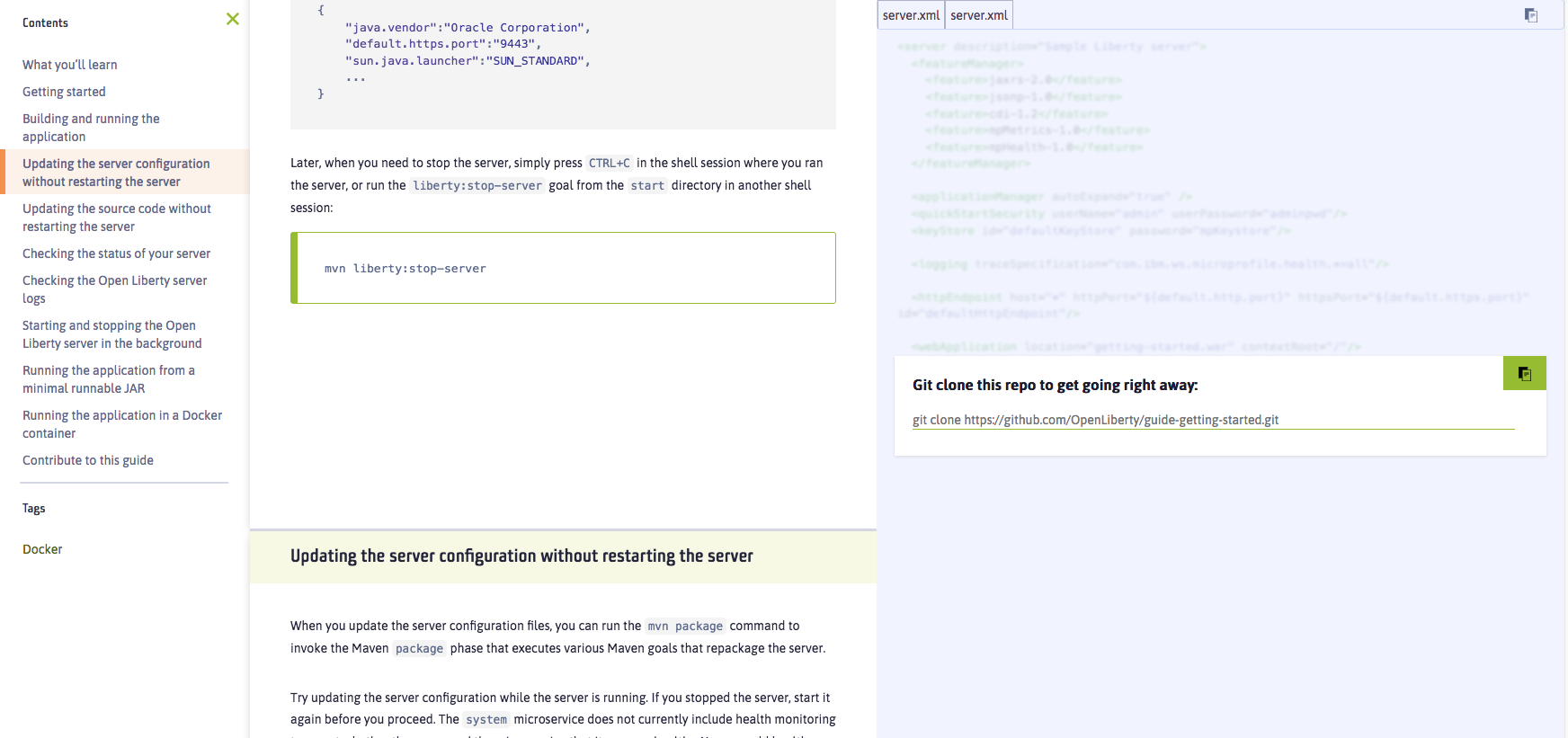 [Guides] Different triggers for section change for ToC and code panes - Low priority · Issue ...